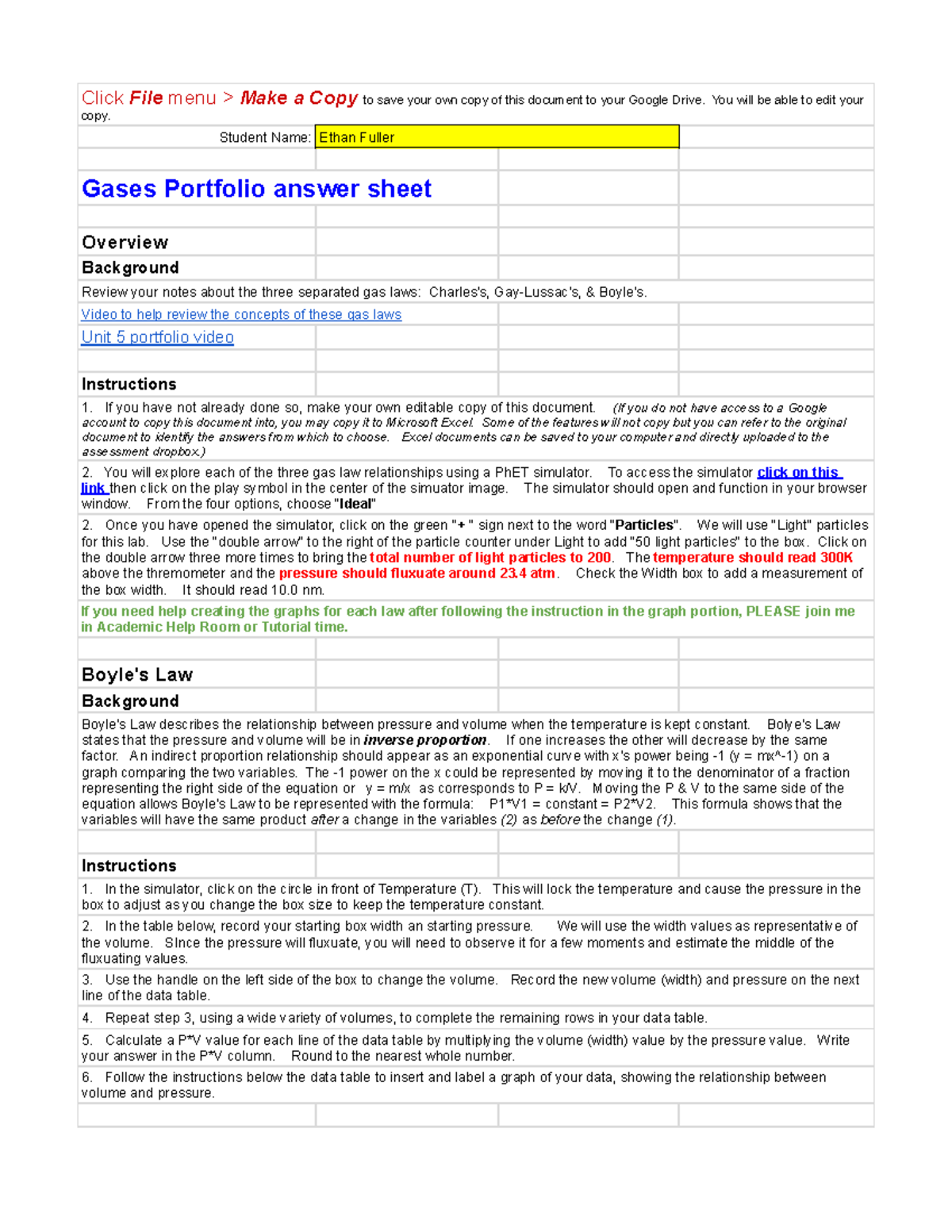 Copy of Chem A, U5, L5 Alternative Lab Portfolio - Sheet 1 - Click File ...