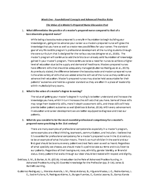 Reflection on Learning Week 1 - What were the most important concepts ...