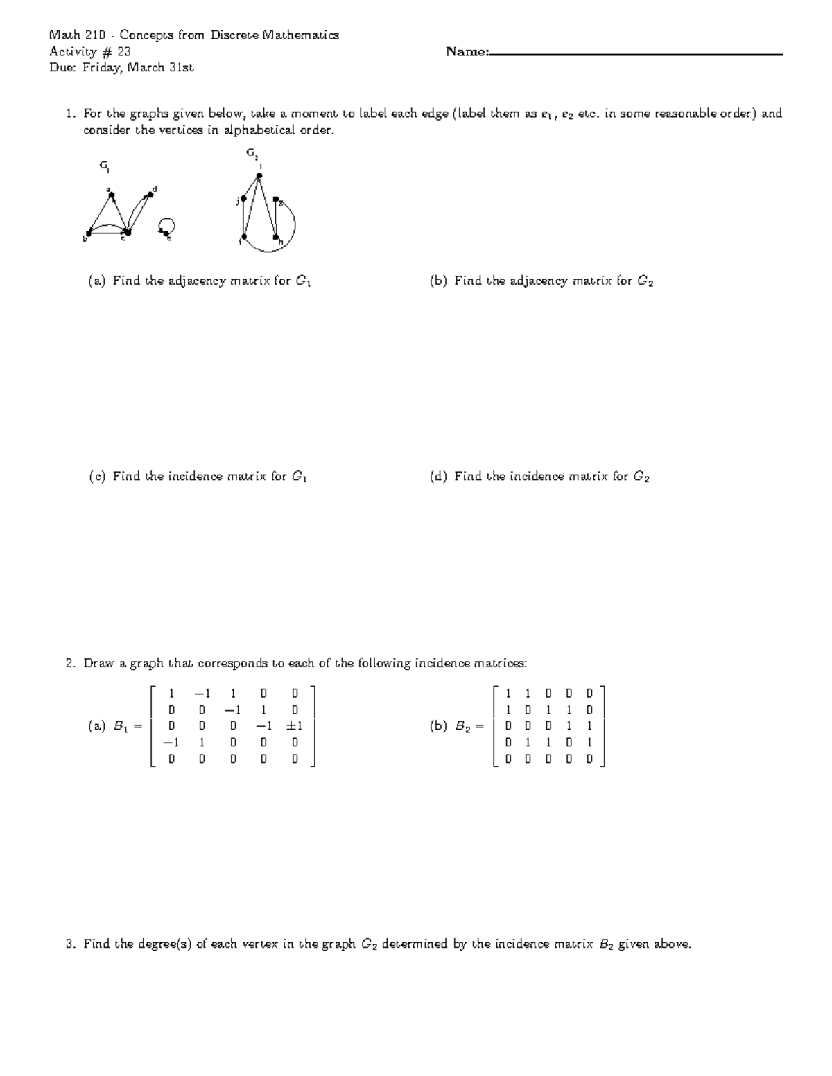 Math210Activity 23Spring 2023 - Math 210 - Concepts from Discrete ...