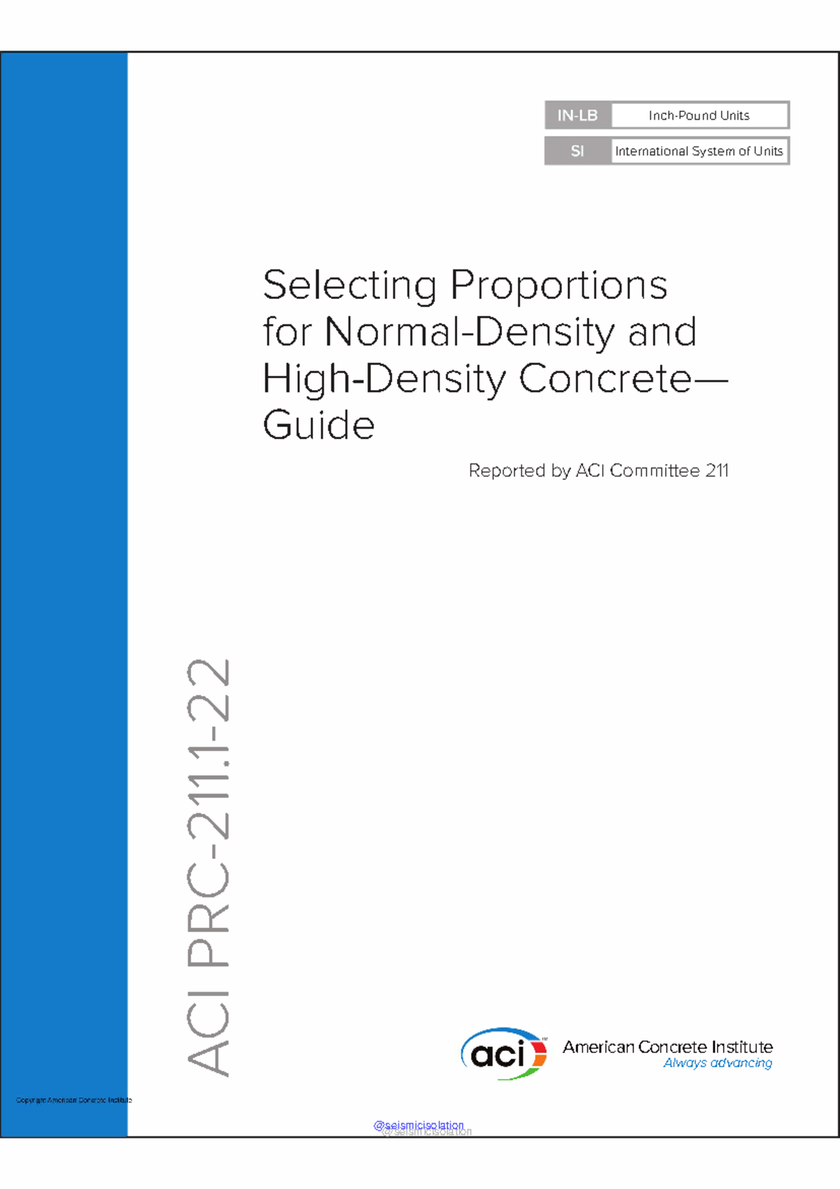 DISEÑO DE MEZCLAS ACI 211 - N N I ####### • ####### ####### N I u 0::: Q_ u