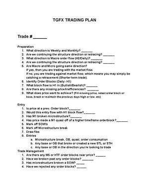 Trade Plan Checklist - MK - Trading Plan Checklist Open TOS 1 hr after ...
