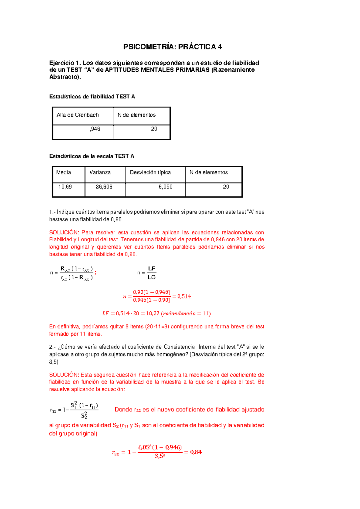 Práctica 4 (Tema 6) Resuelta - Warning: TT: undefined function: 32 PSICOMETRÍA: PRÁCTICA 4 ...
