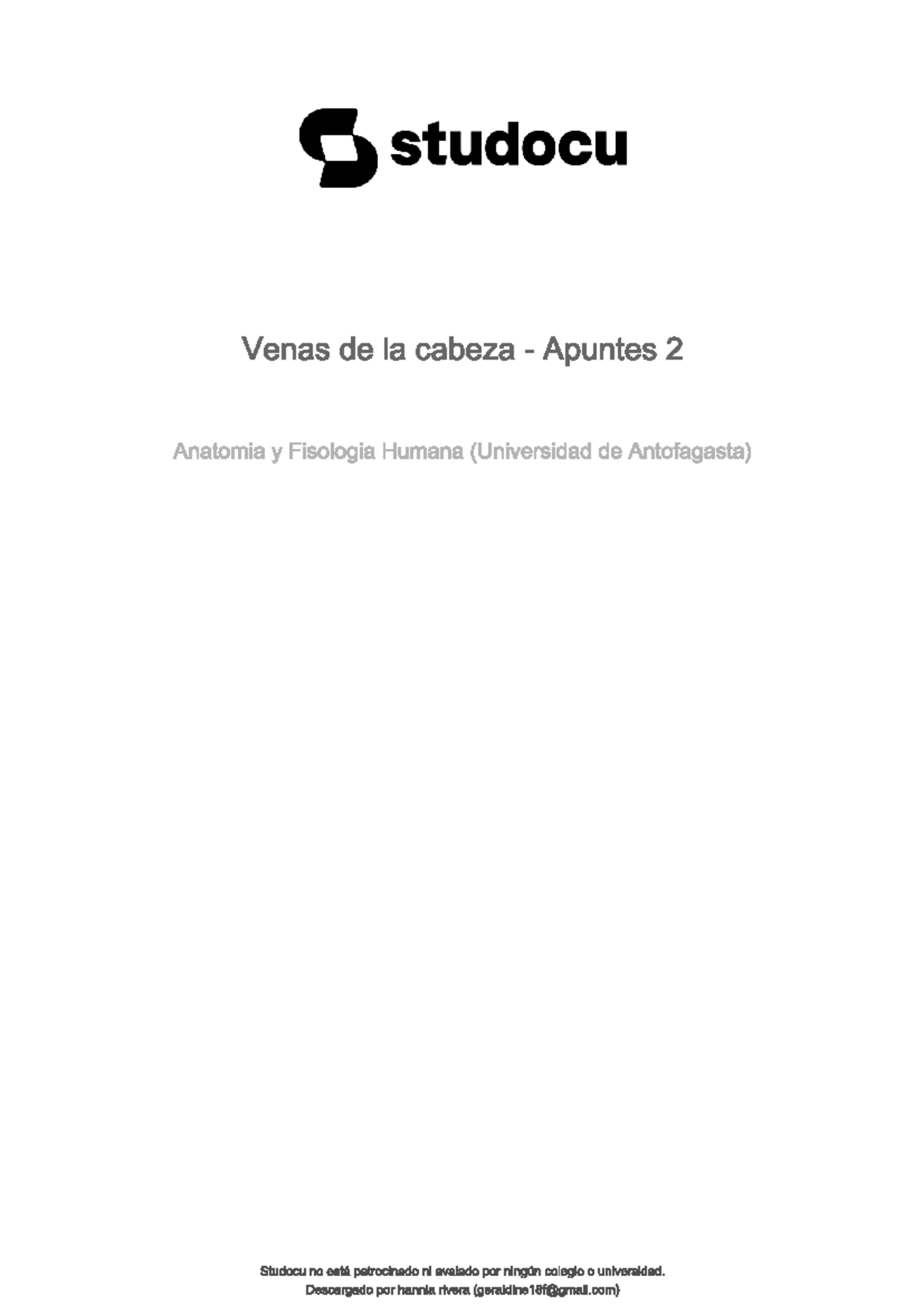 Venas cabeza - Anatomía Humana 1 - Studocu