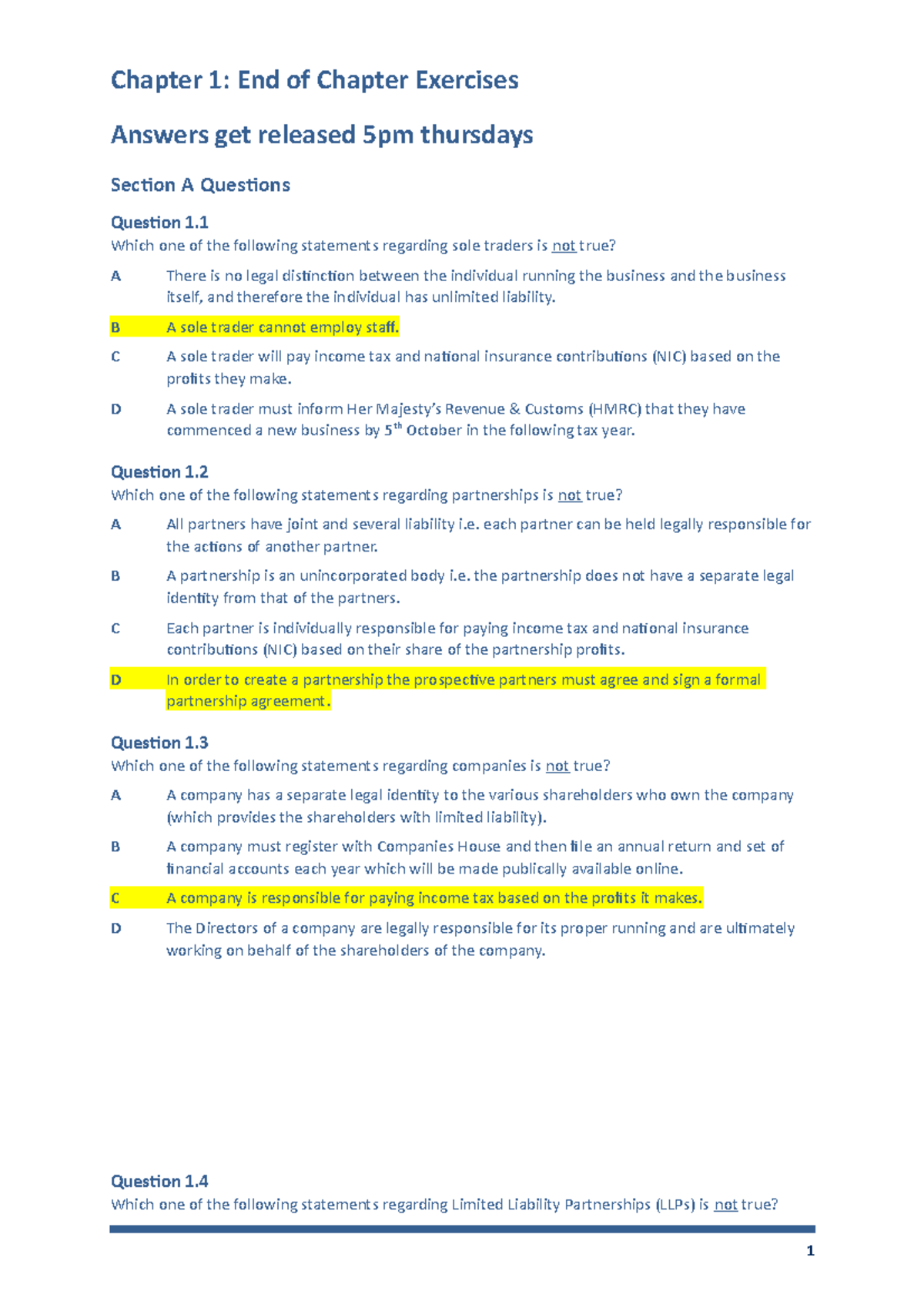 SEM Questions FFFMDM - Chapter 1: End of Chapter Exercises Answers get ...