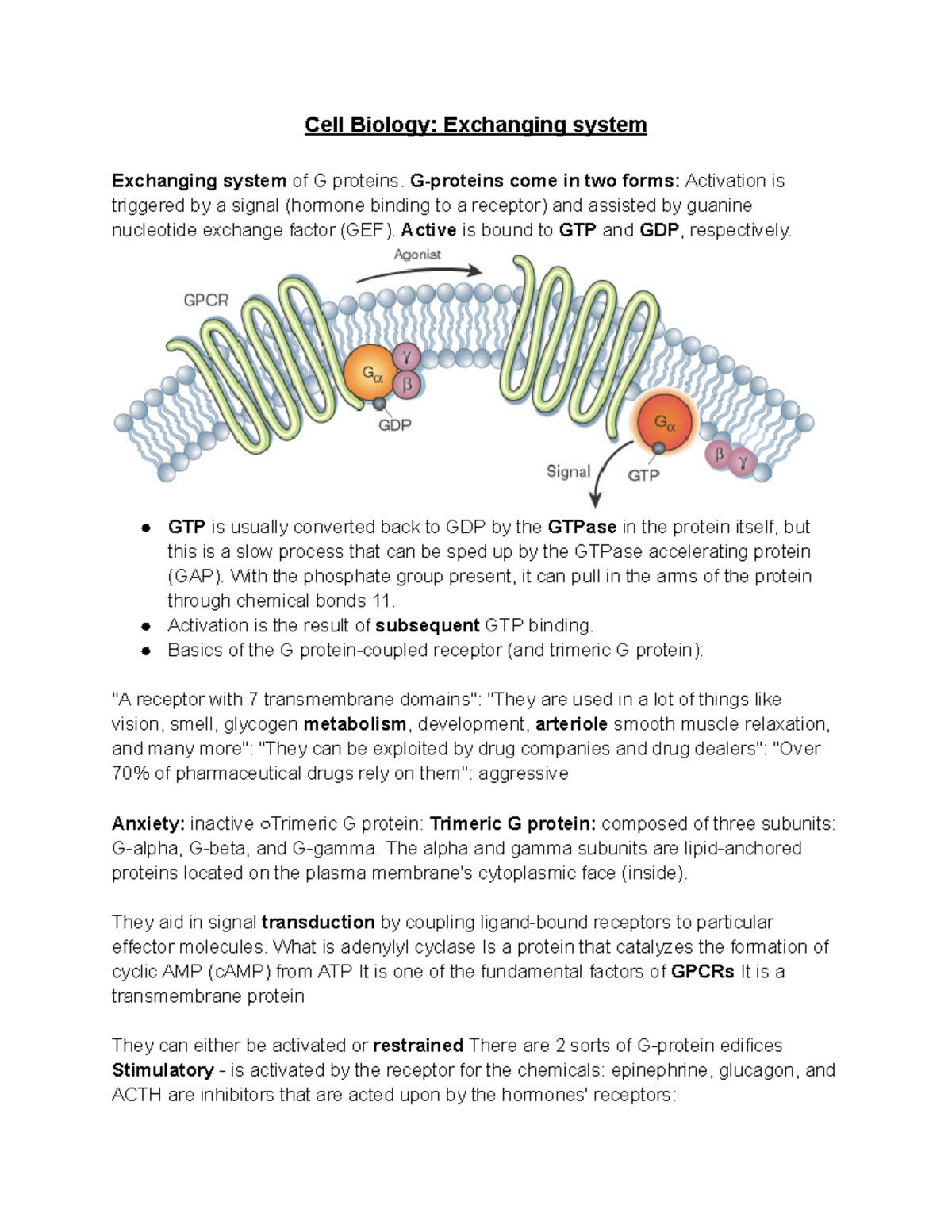 Cell Biology Exchanging system - Cell Biology: Exchanging system ...