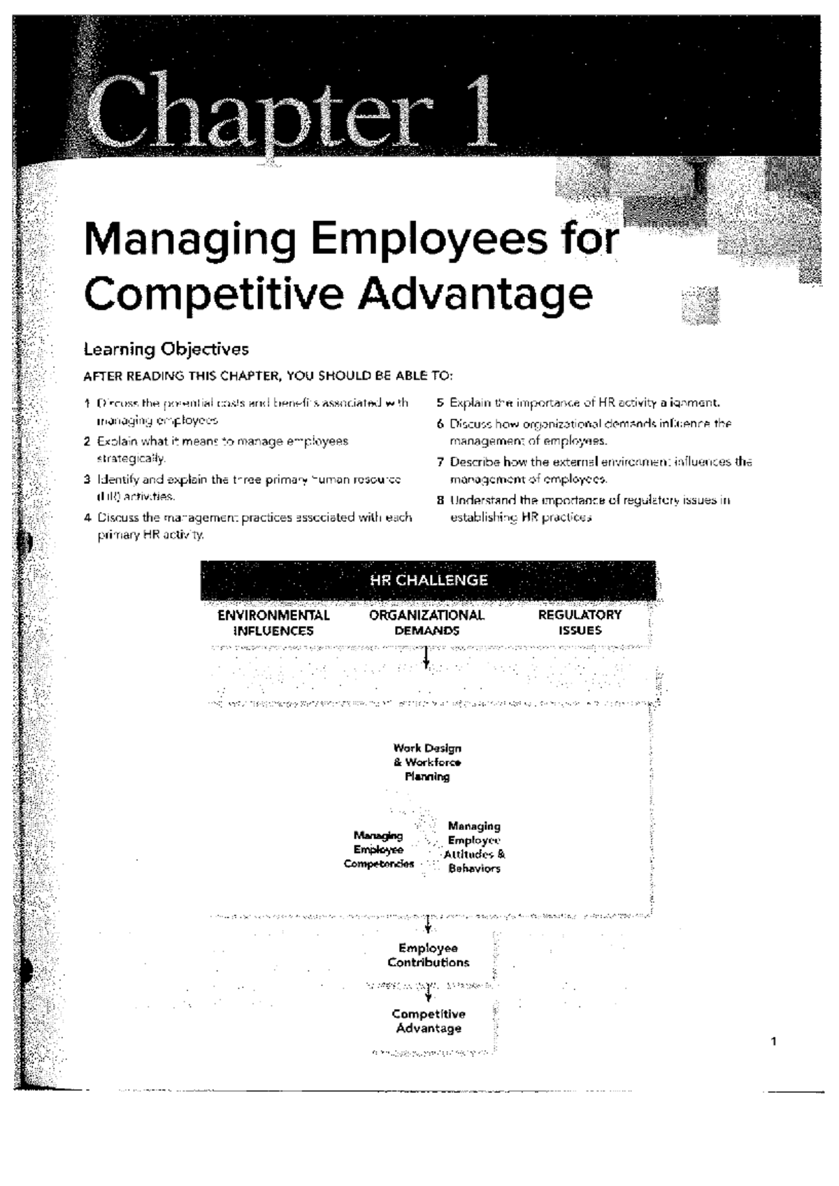 Lepak Chapter 1 - so useful - Managing Employees for Competitive Advantage Learning Objectives ...