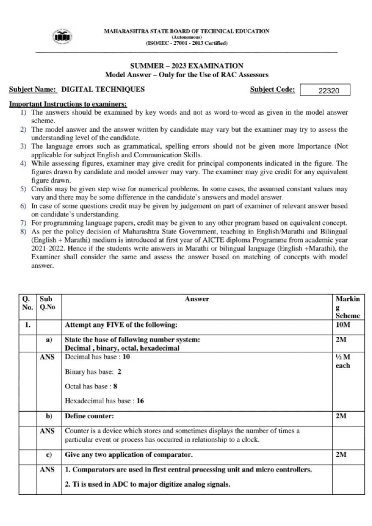 (DTE) Summer-2023 - Computer Science - Studocu