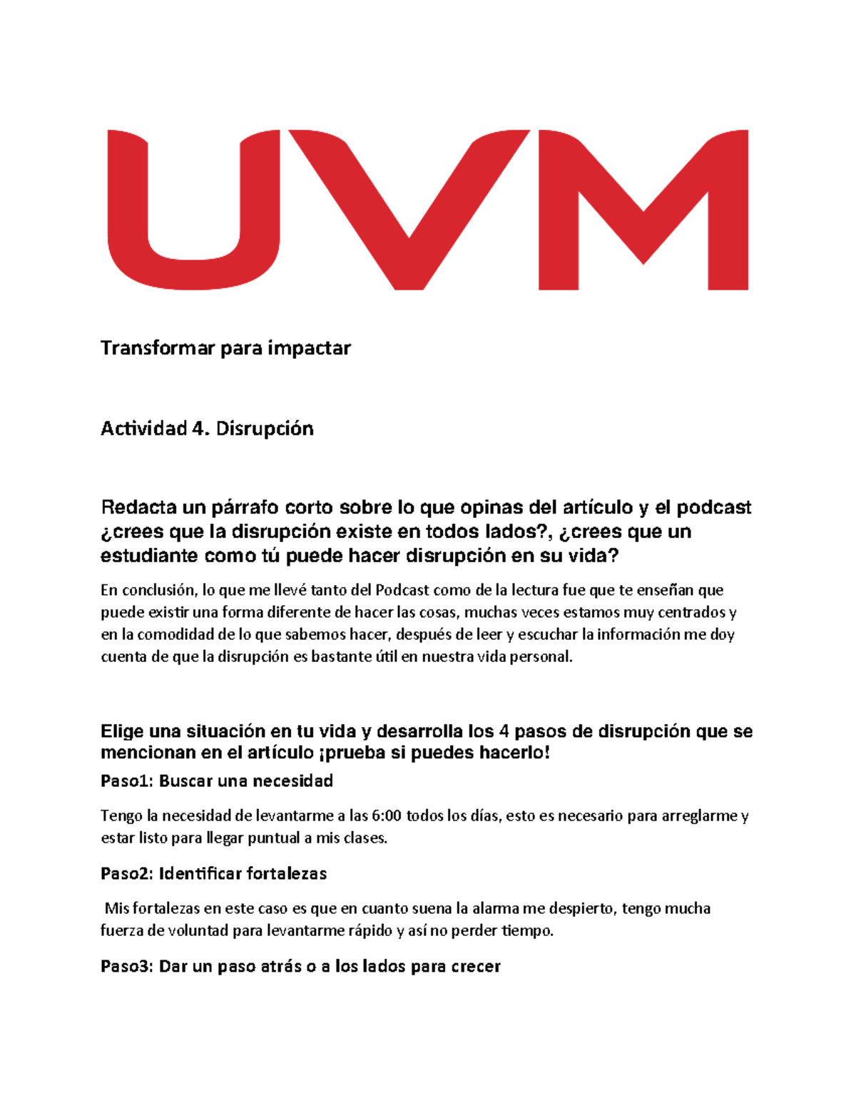 Transformar para impactar A4 disrupción - Transformar para impactar ...