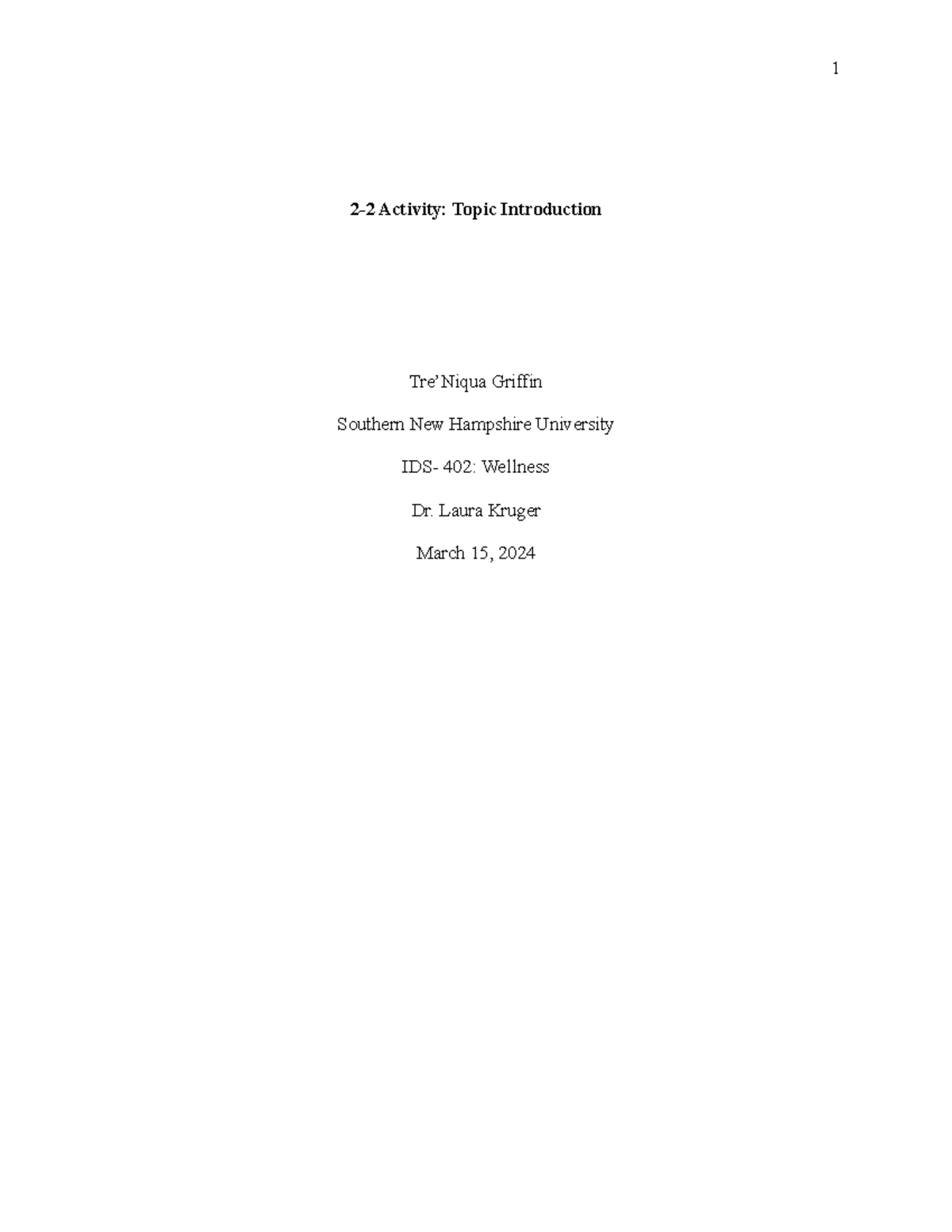 2-2 Activity- Topic Introduction - 2-2 Activity: Topic Introduction Tre ...