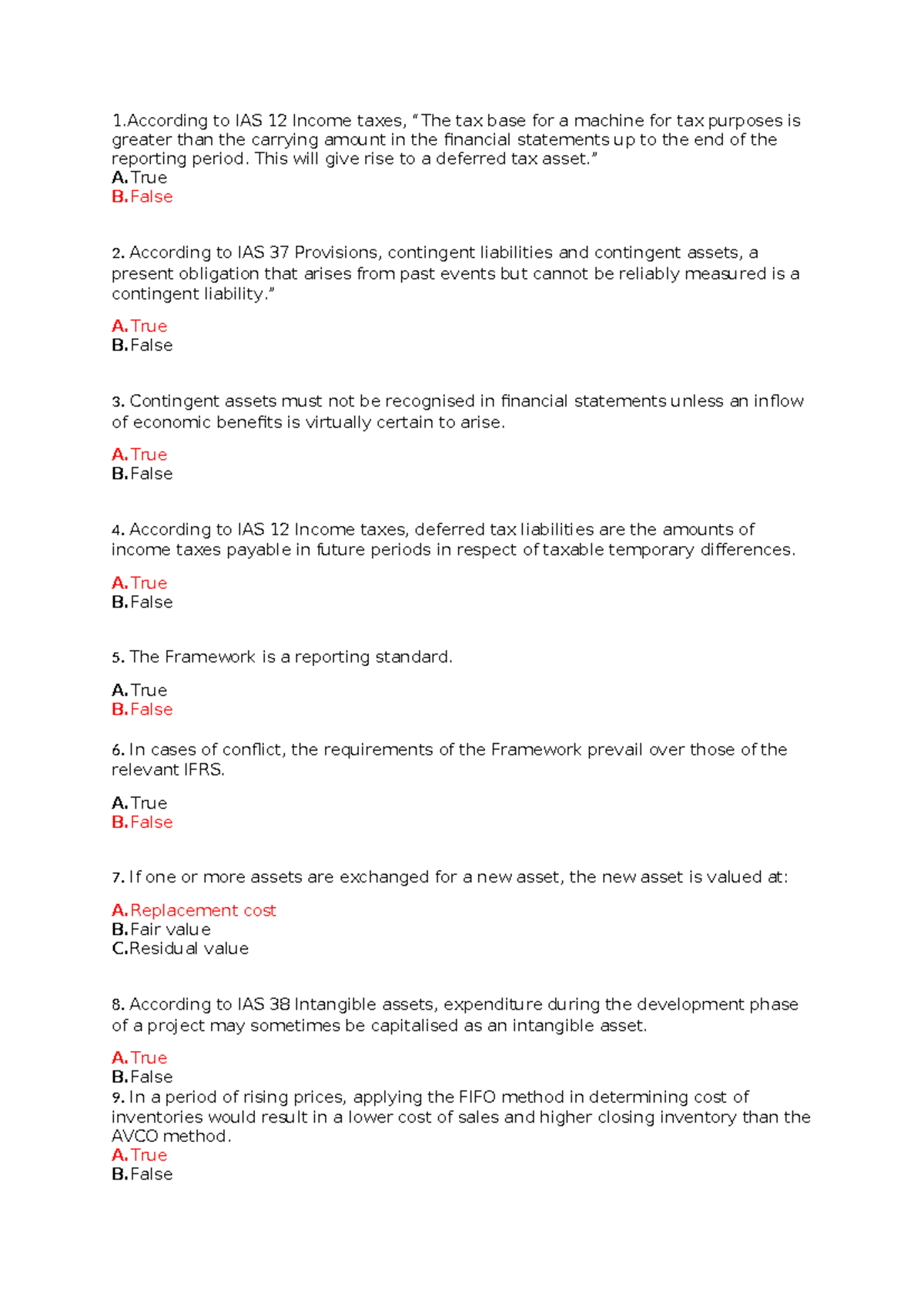 Chuẩn mực - abc - 1 to IAS 12 Income taxes, “The tax base for a machine ...