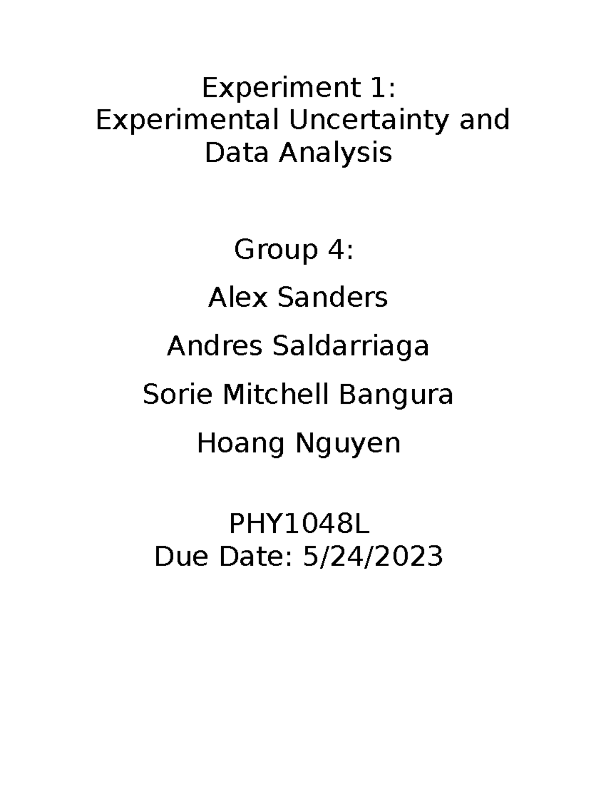 Experiment 1 - DATA TABLE 3 Purpose: To practice expressing significant figures. Number Normal ...