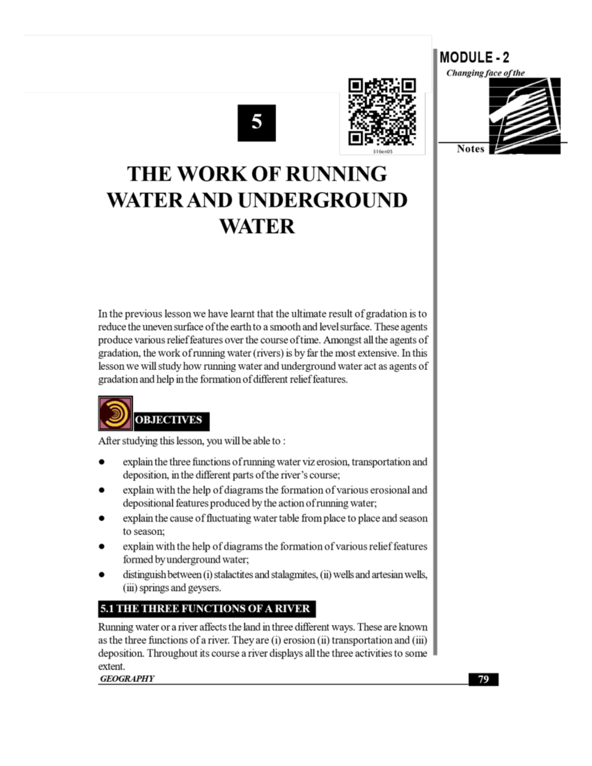 Geo- Running water and under ground water - Geogarphy - Studocu