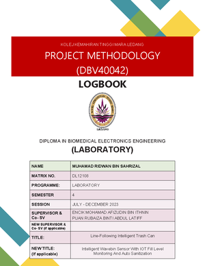 Logbook Project Method - KOLEJ KEMAHIRAN TINGGI MARA LEDANG PROJECT ...