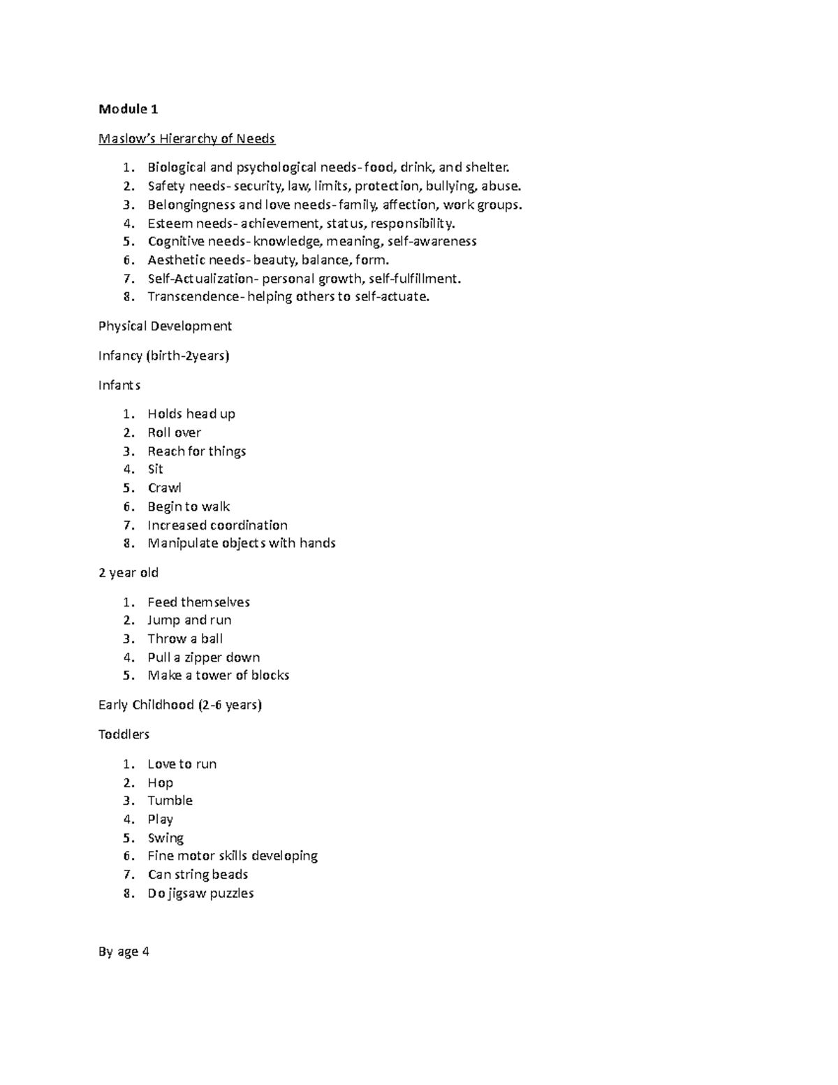 Psychology Review - Complete notes of the class for all 10 Modules ...