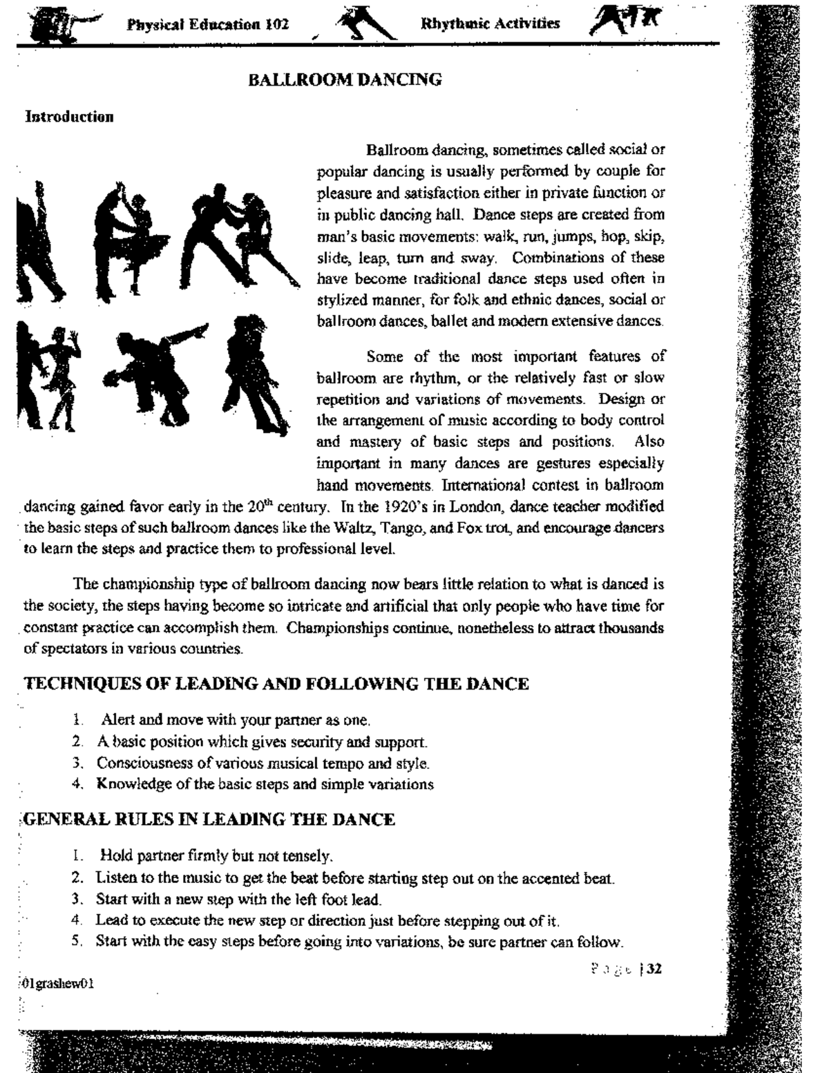 Introduction to Gymnastics - Physical Education 102 Rhythmic Activities ...