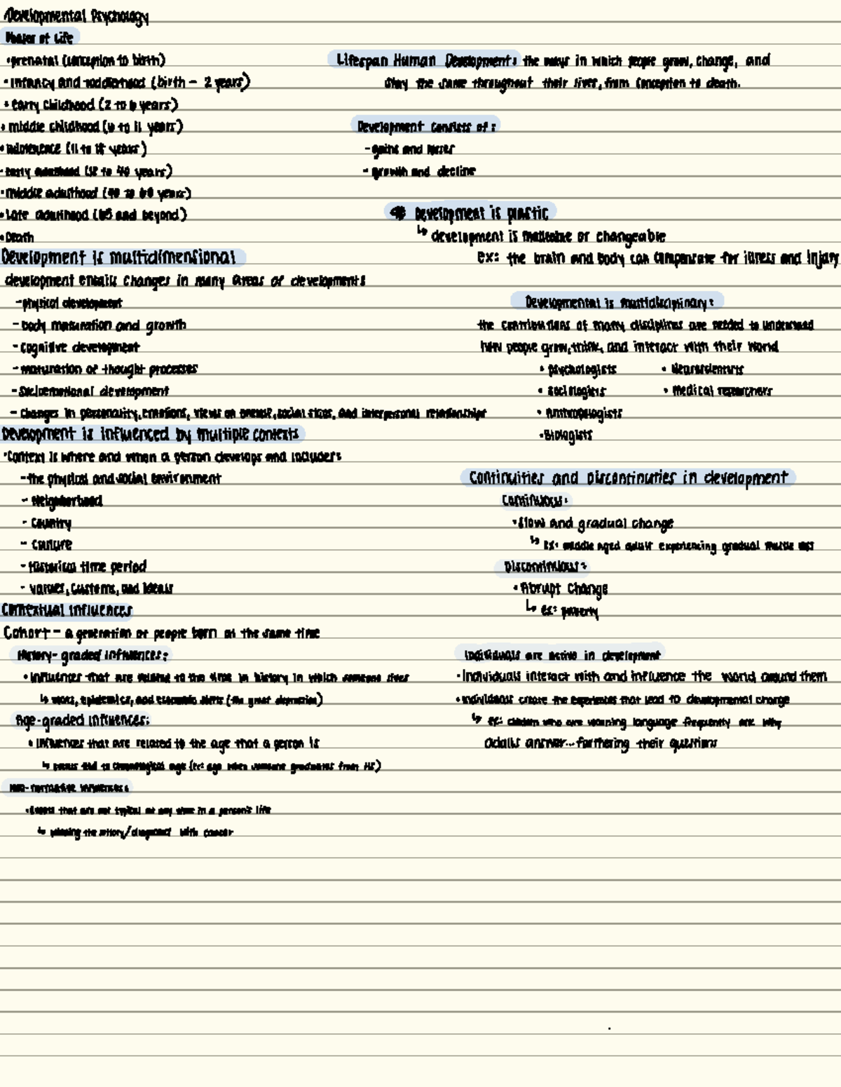 Developmental psychology - Chapter One - DEP 5165 - Studocu