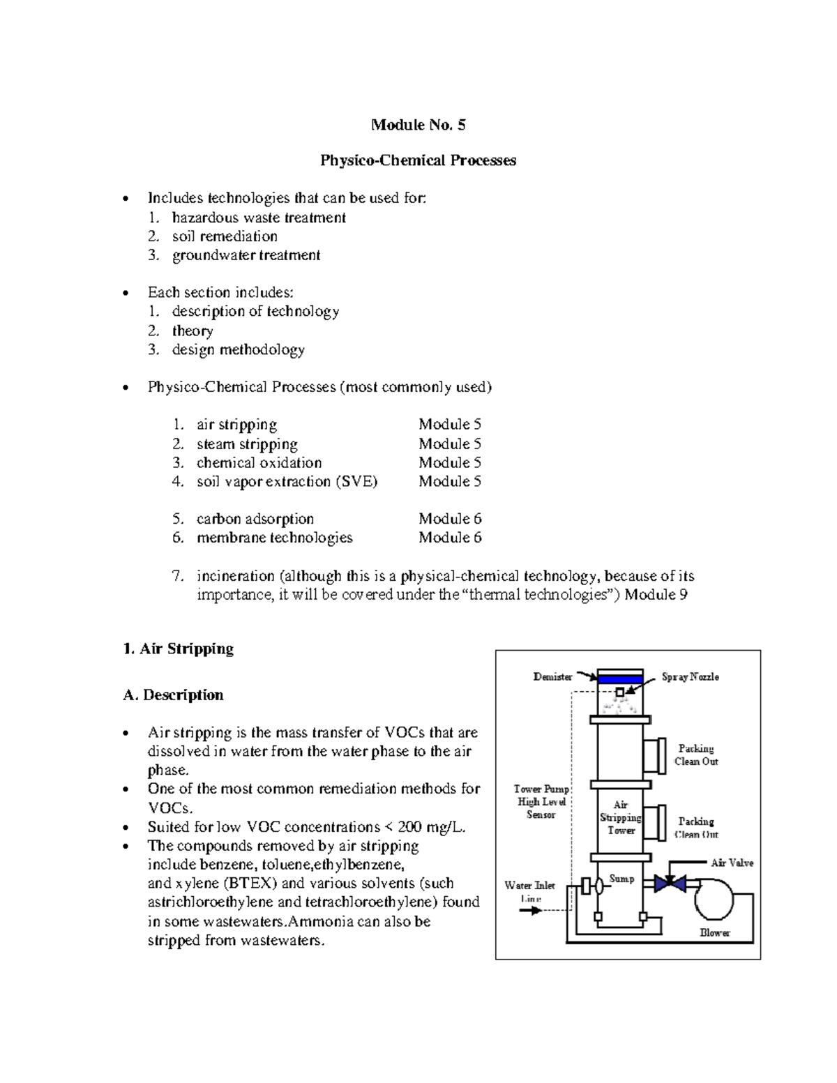 Mod 5-Physico-chemical processes - Module No. 5 Physico-Chemical ...