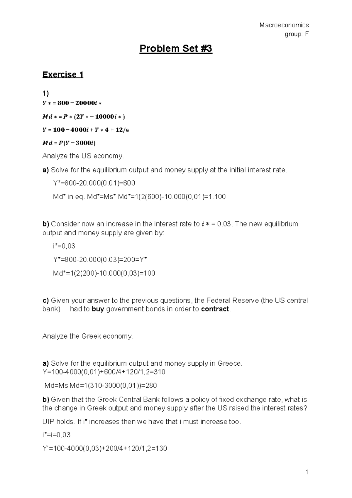 Macro problem set #3 - Macroeconomics - UPF - Studocu
