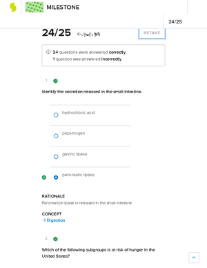 Unit 4 - Milestone 4 - Intro To Nutrition (Unit 4-Milestone 4) Which ...