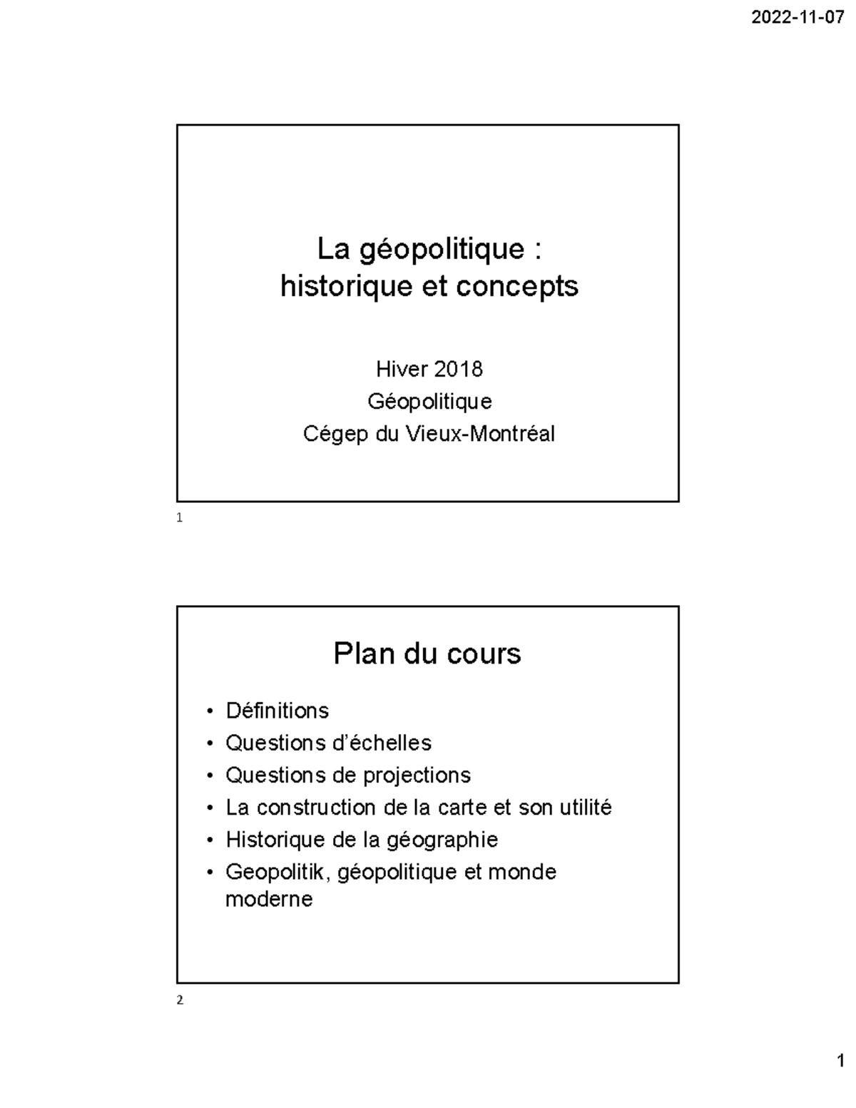Concepts de géopolitique - La géopolitique : historique et concepts ...