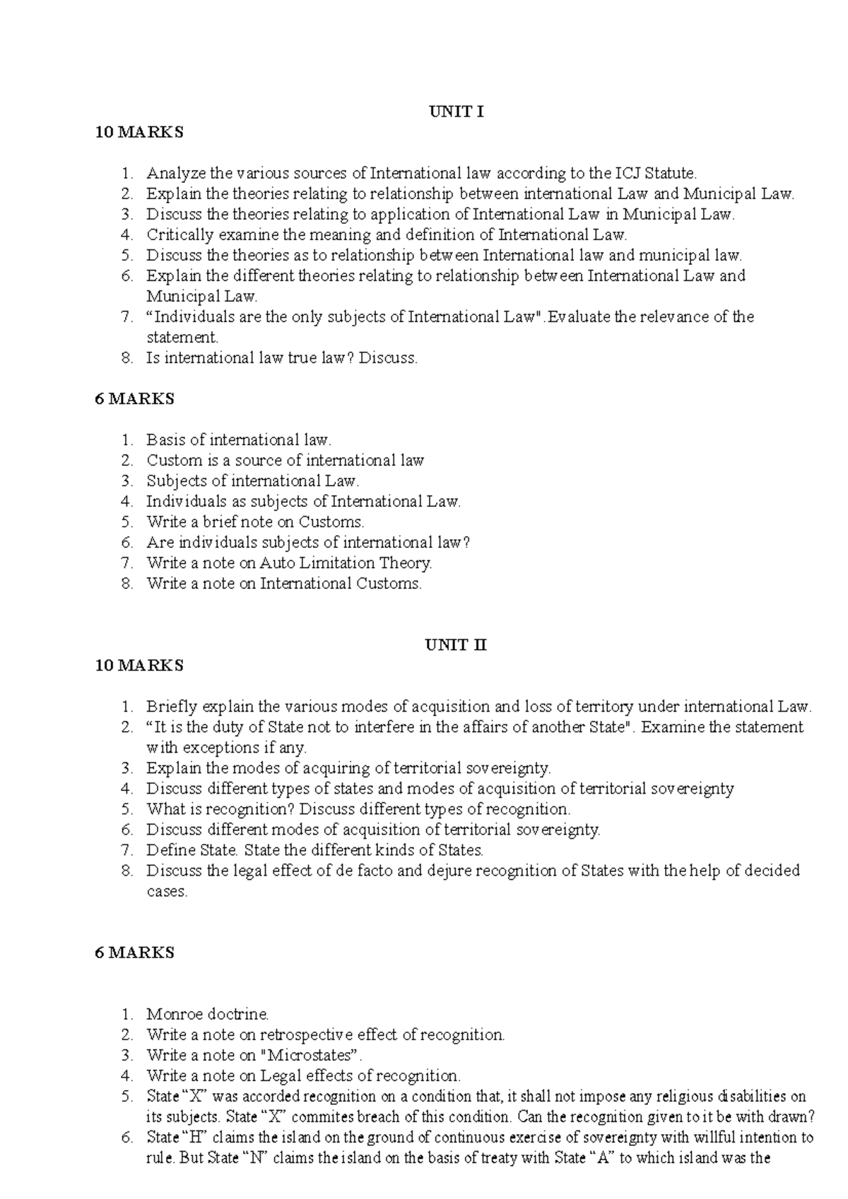 PIL previous year compiled questions - UNIT I 10 MARKS Analyze the ...
