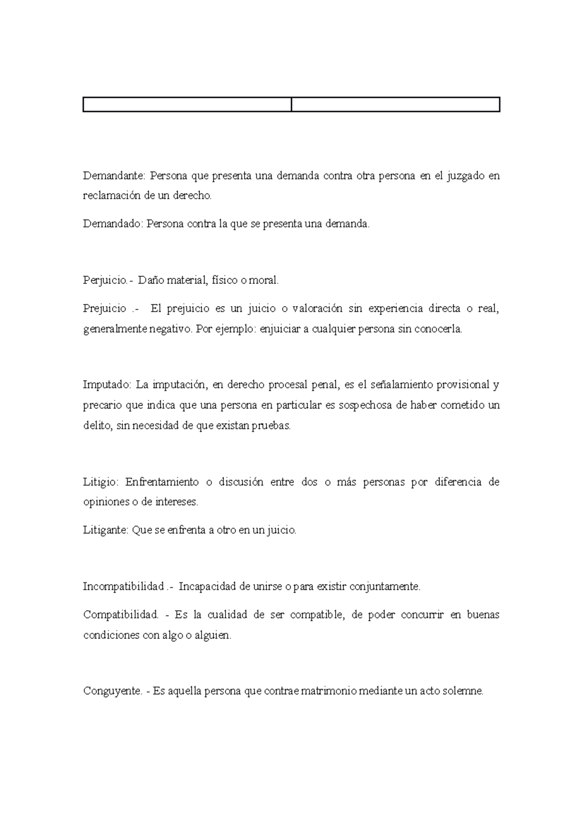 Expresiones de abogados - Demandante: Persona que presenta una demanda ...