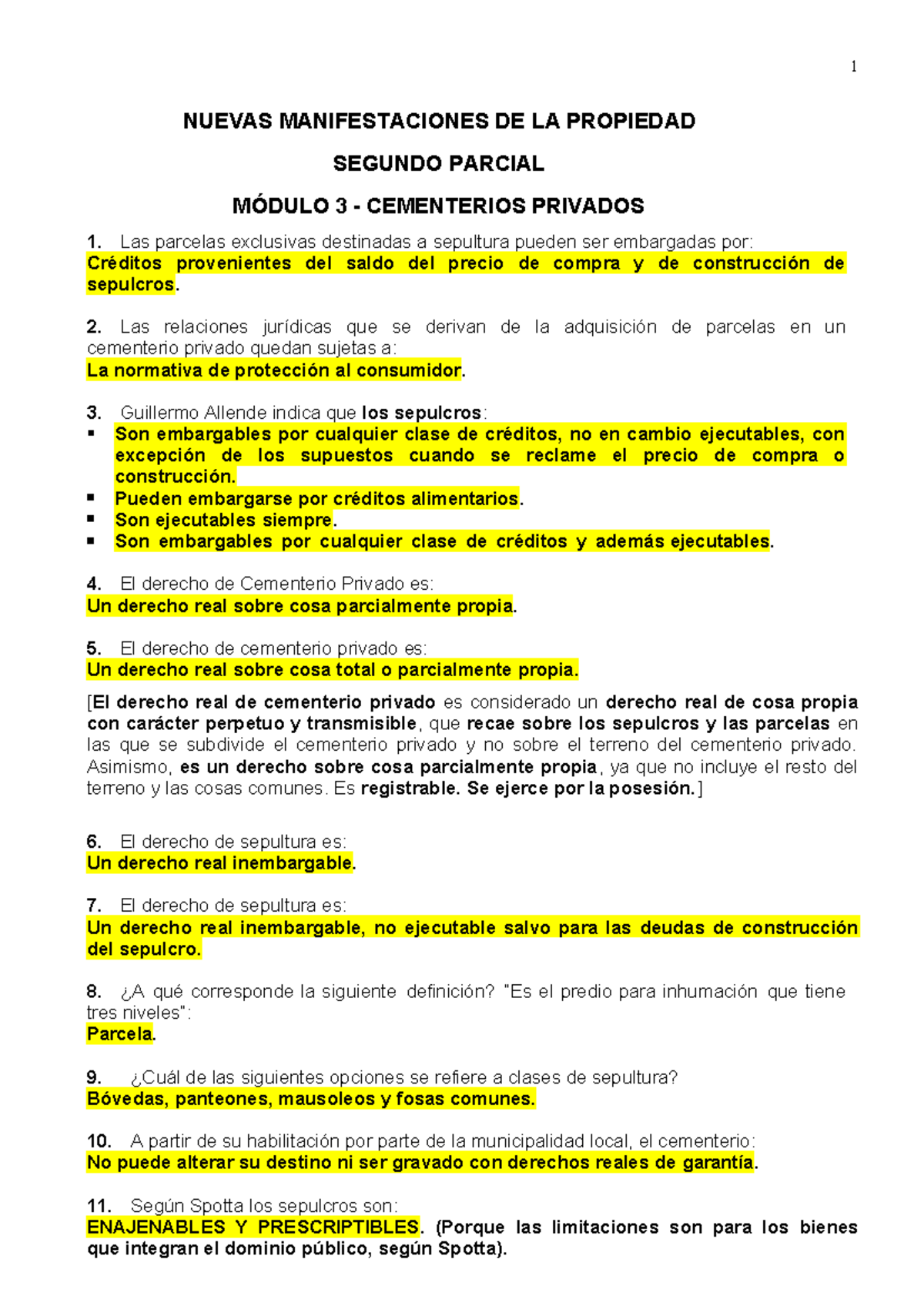 Preguntero 2DO Parcial NMP-1 - NUEVAS MANIFESTACIONES DE LA PROPIEDAD SEGUNDO PARCIAL MÓDULO 3 ...