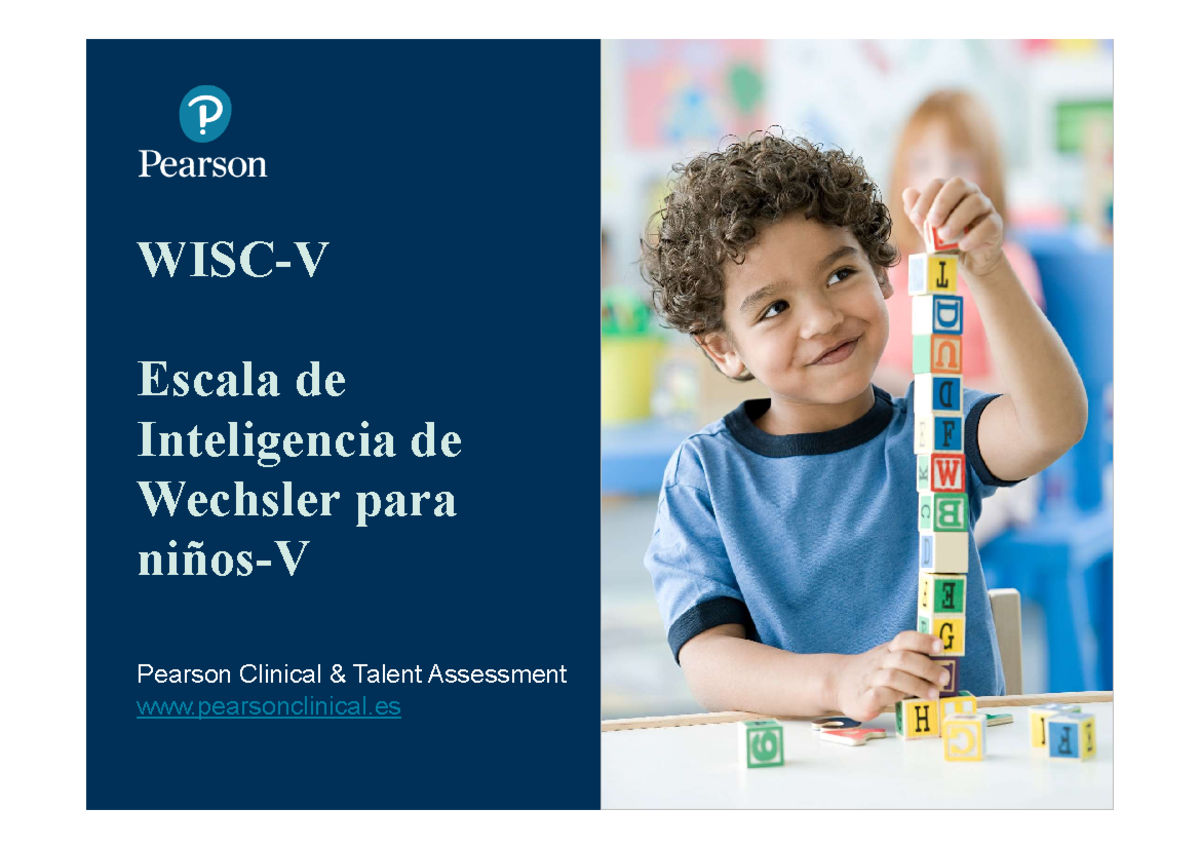 Wisc v, escala de evaluación - WISC-V Escala de Inteligencia de Wechsler para niños-V NEPSY-II ...