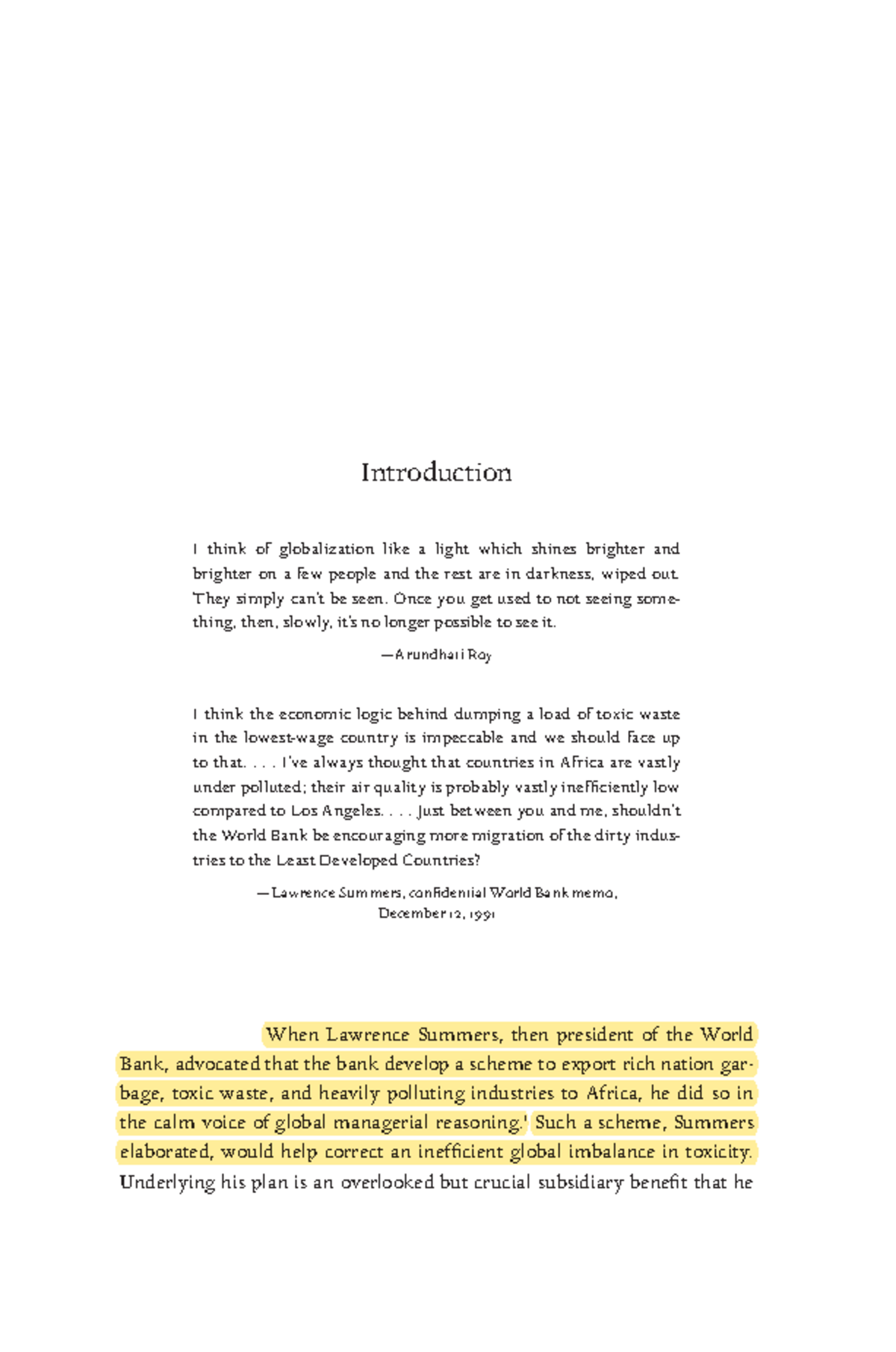 Nixon Slow Violence - Introduction I think of globalization like a light which shines brighter ...