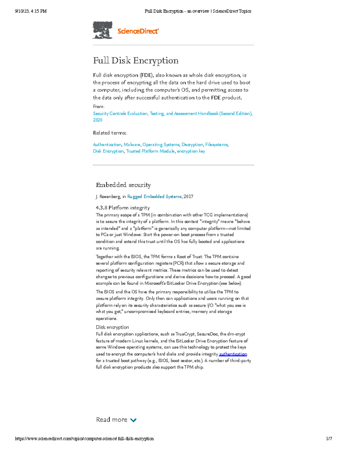 Full Disk Encryption - an overview Science Direct Topics - Full Disk ...