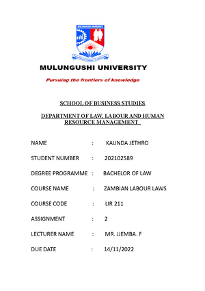 LCC Structure - STRUCTURE OF LUSAKA CITY COUNCIL ( DEPARTMENT OF LEGAL ...
