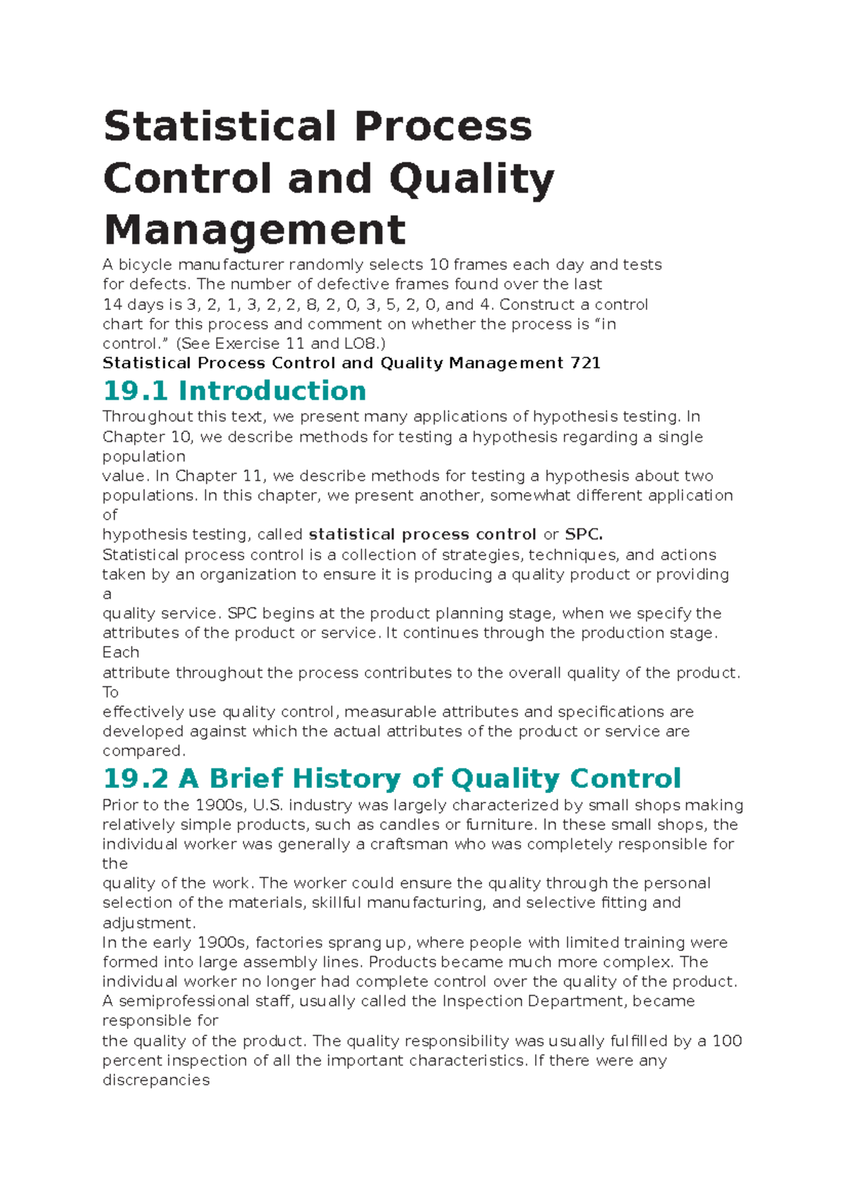 Statistical Process - rangkuman statbis 2 - Statistical Process Control ...