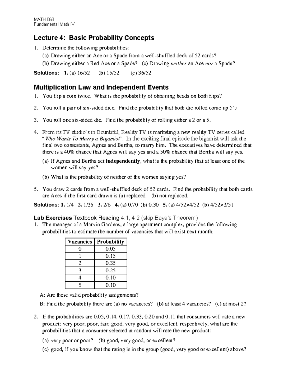 Lecture 4 Math 063 Winter 2021 Class 4 Keith S Math 063 Fundamental Math Iv Lecture 4