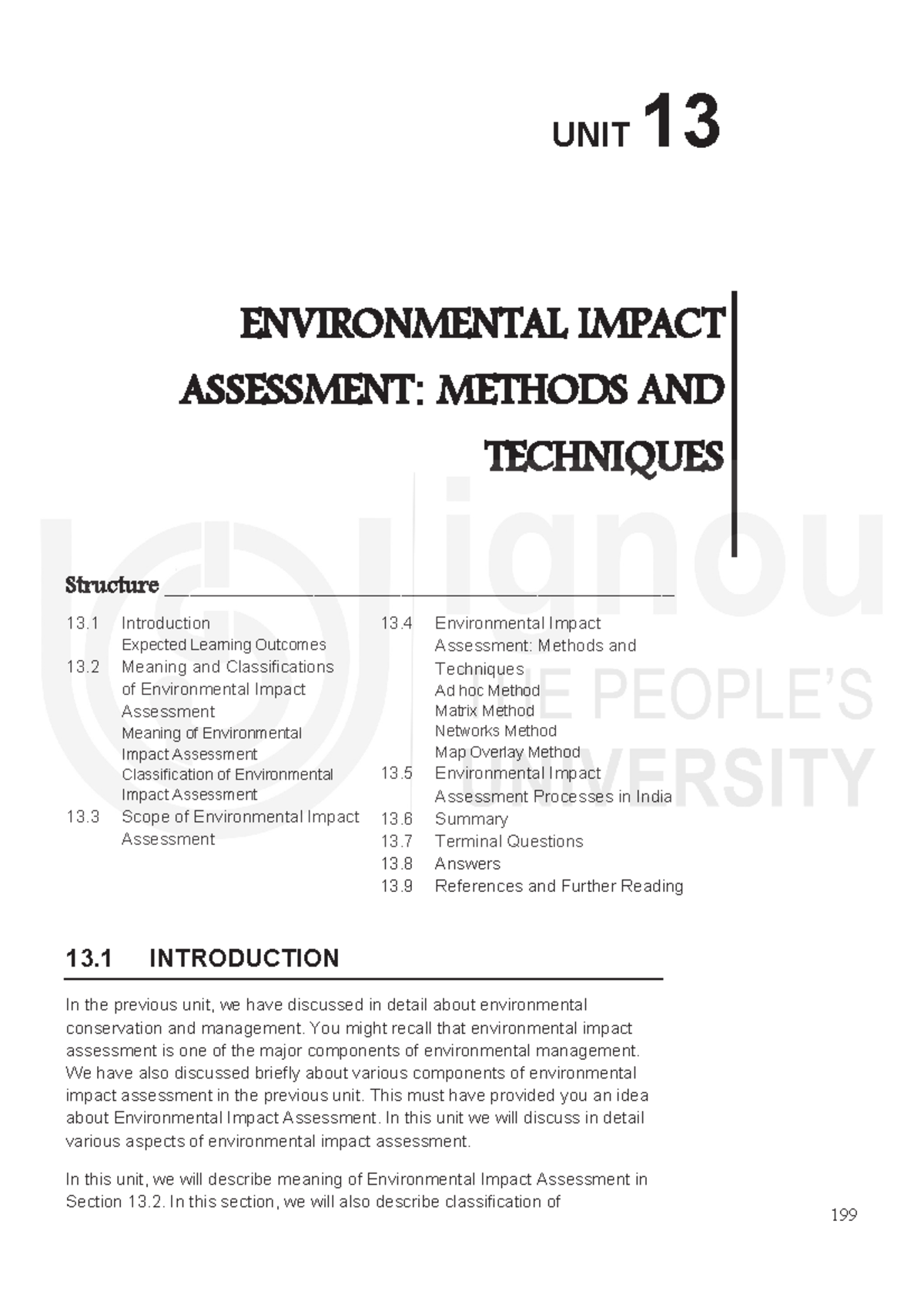 EIA Methods - Environmental Impact Assessment- Methods and Techniques ...