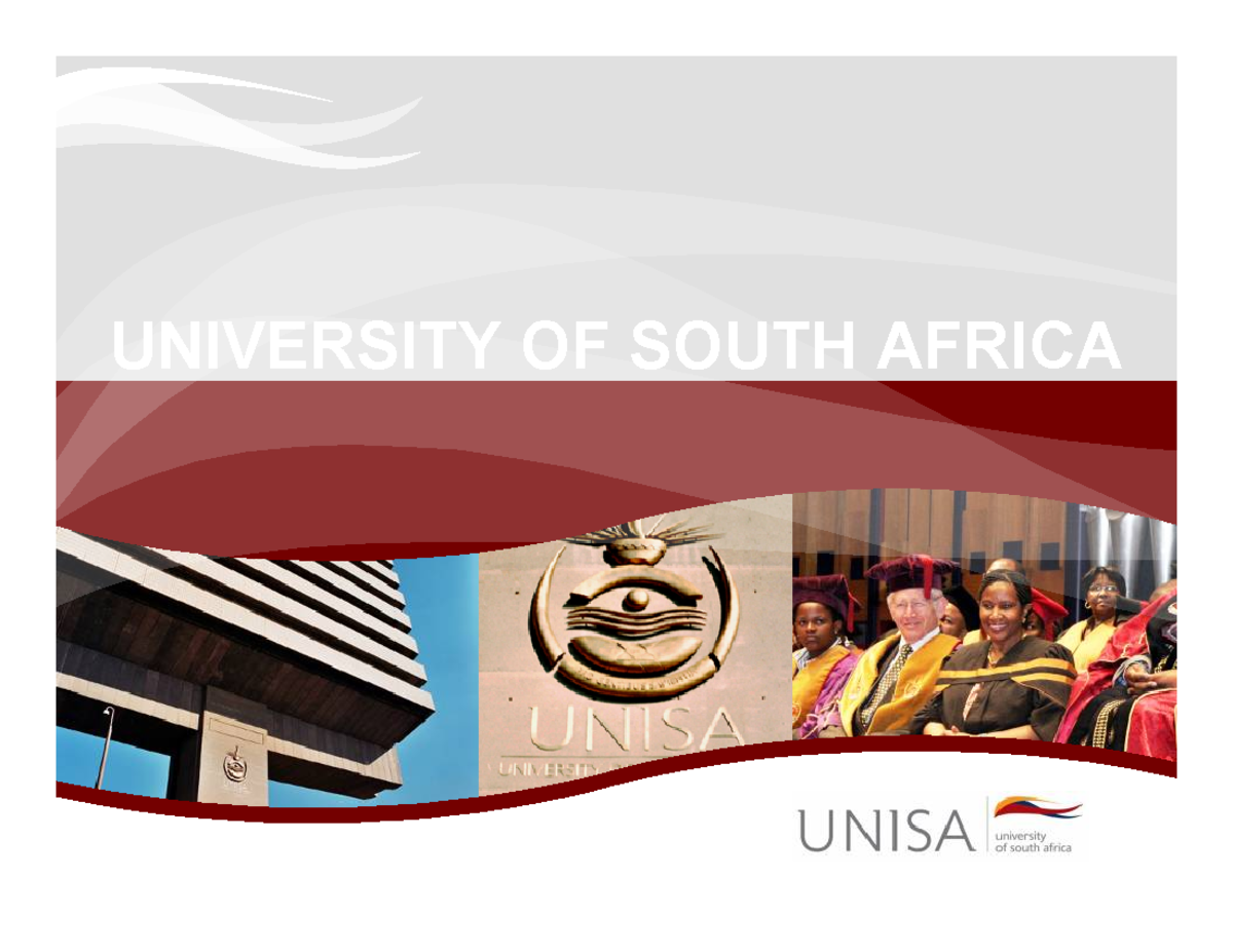 INV3703-unisa slides for discussion class - UNIVERSITY OF SOUTH AFRICA ...