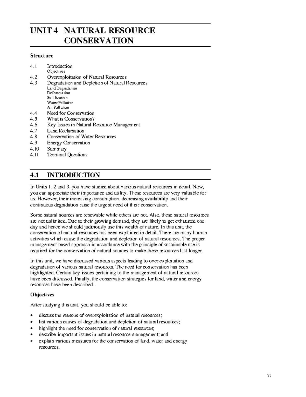 Unit-4 - summaries - Natural Resource UNIT 4 NATURAL RESOURCE ...