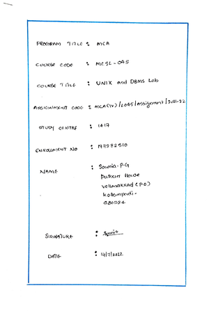 Block-1 MS-041 Unit-1 - This documents contains first unit of Operating Systems-mcs-041 ,Block-1 ...