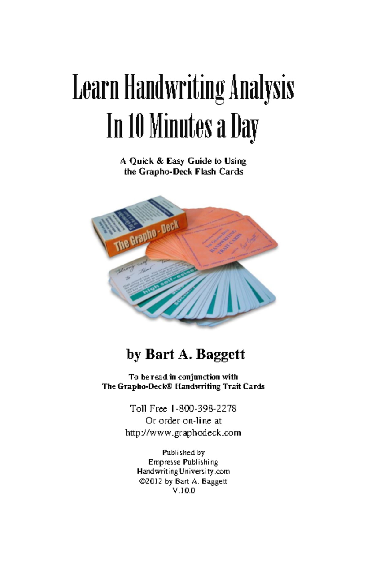 Tenminutebook - Learn Handwriting Analysis In 10 Minutes a Day A Quick ...