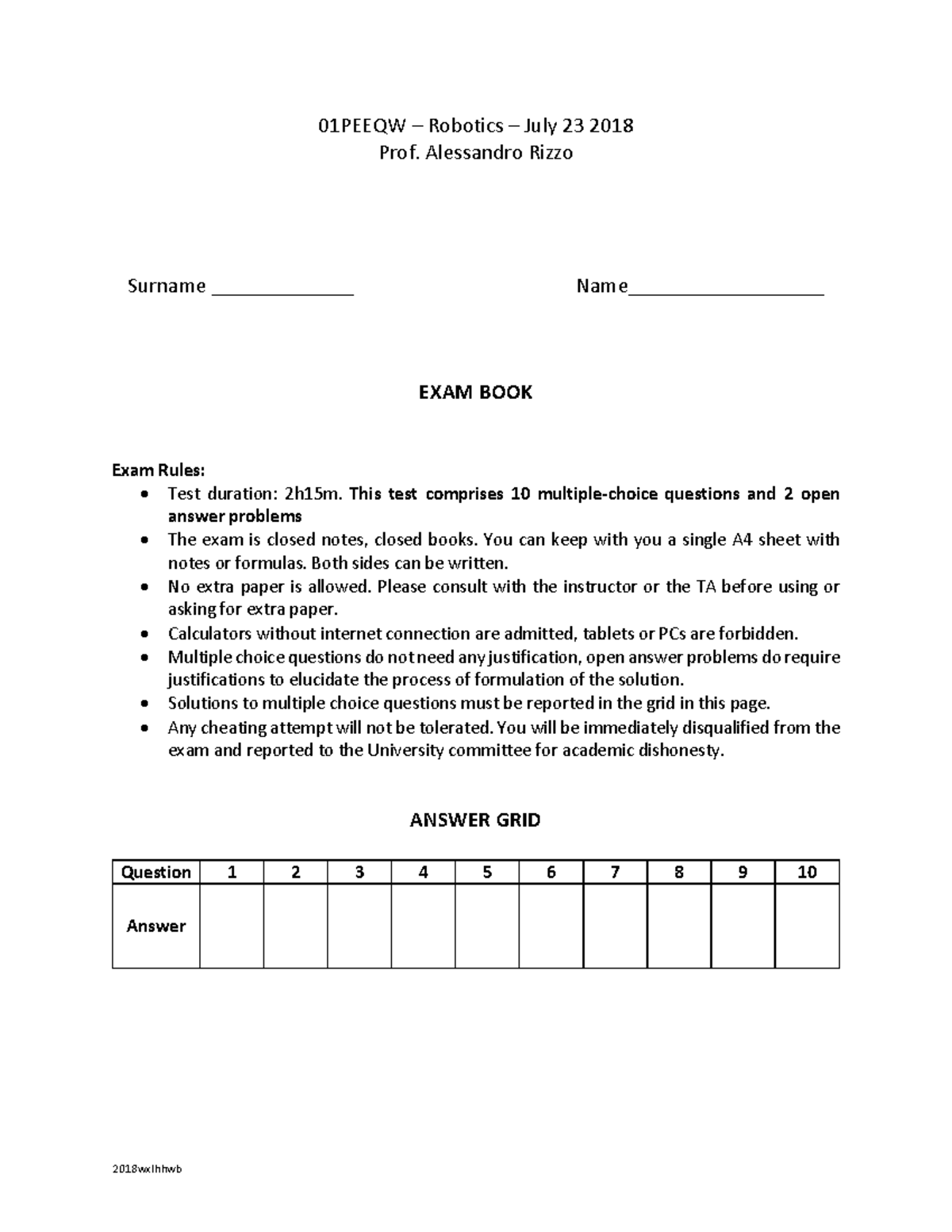 Esempio/prova d'esame 31 Gennaio 2018, domande+risposte - Warning: TT: undefined function: 32 ...