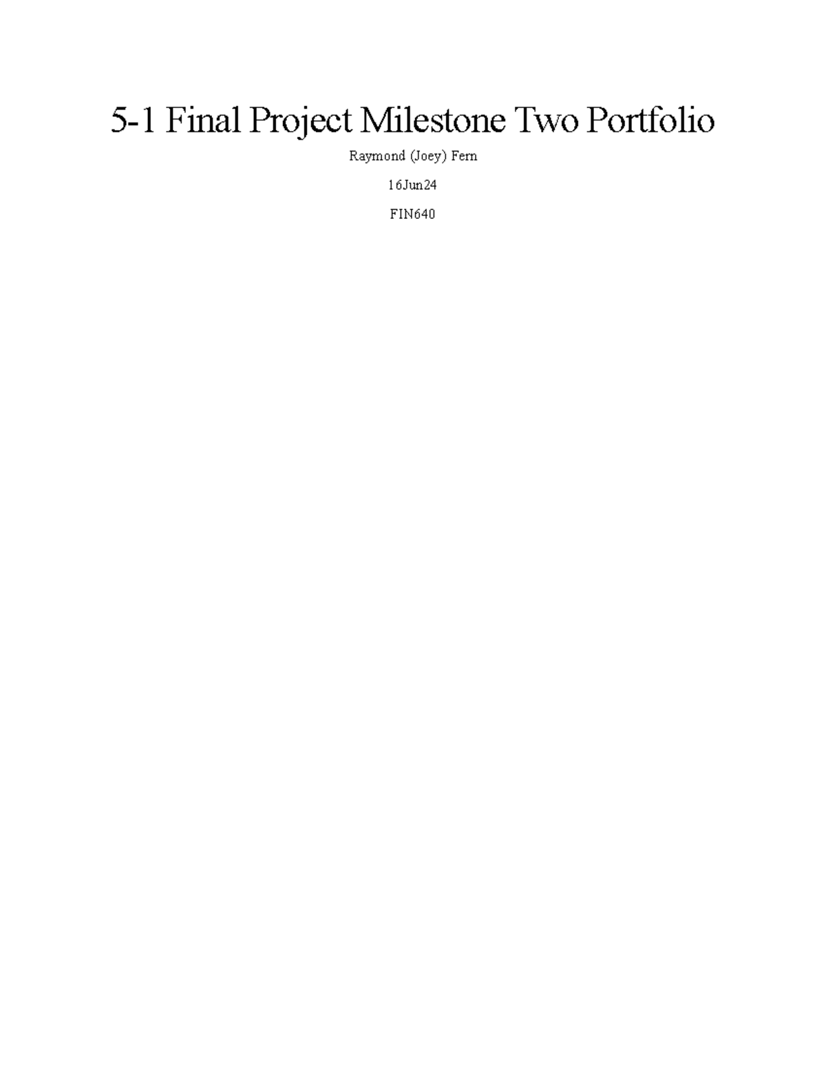 5-1 Final Project Milestone Two Portfolio Final - 5-1 Final Project ...