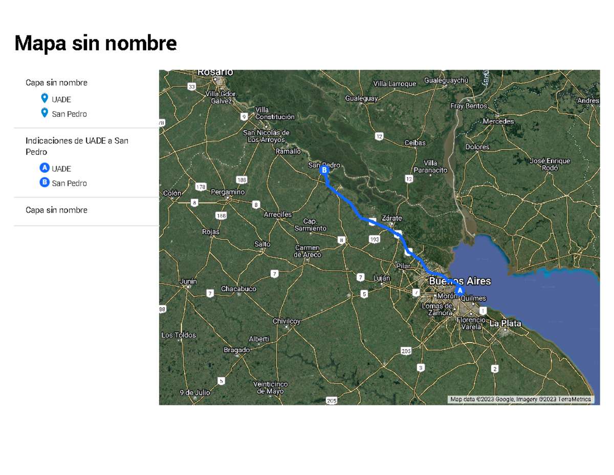 Mapa san pedro- ruta - Turismo Sustentable - Mapa sin nombre Capa sin ...