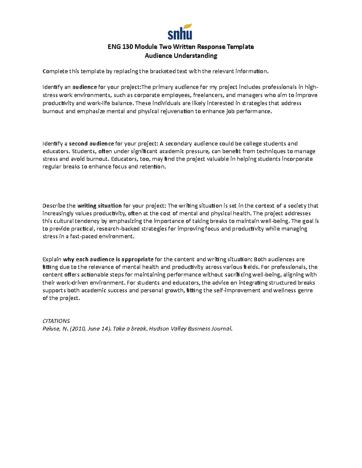 ENG 130 Module Two Written Response Mehak Bathla - ENG 130 Module Two ...