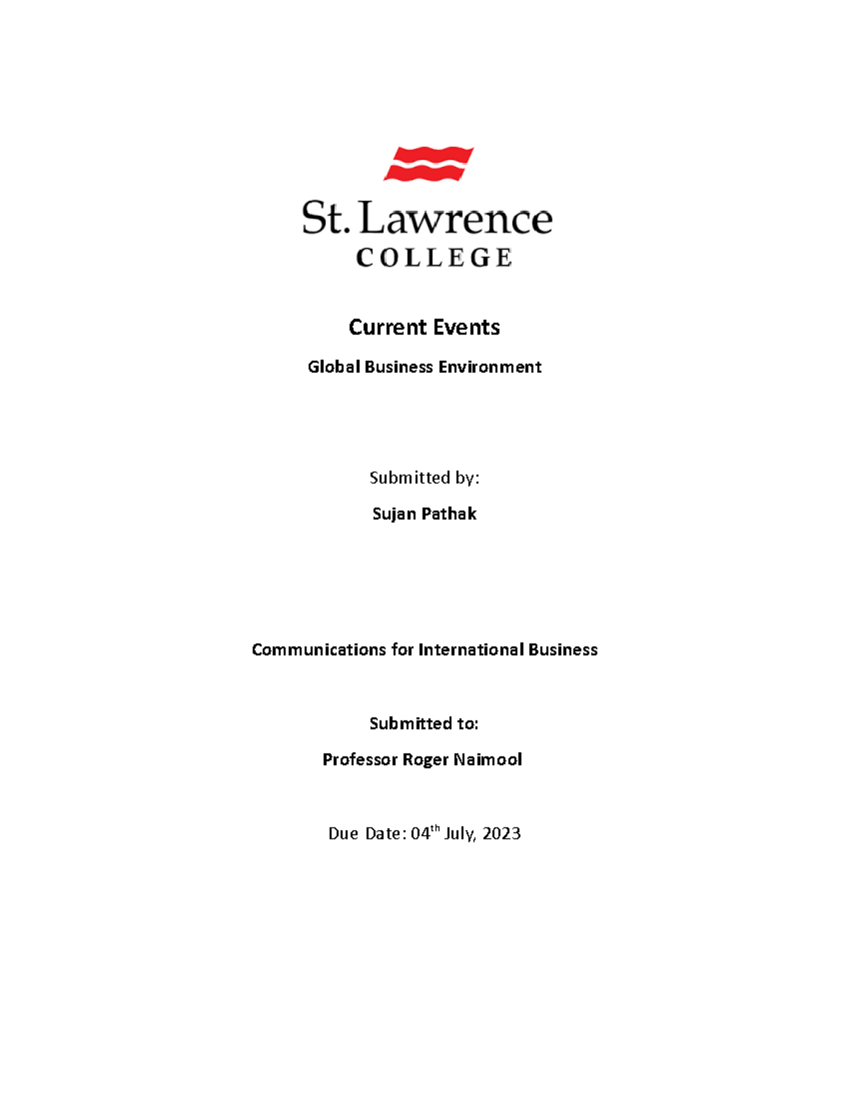 SWOT - Nitea - Current Events Global Business Environment Submitted by ...