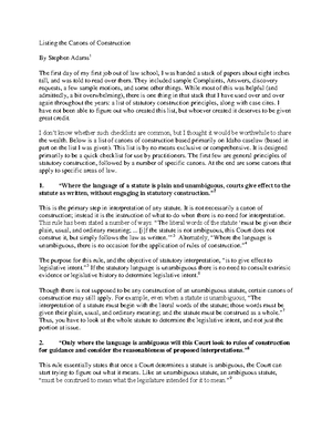 A Guide to Reading Interpreting and Applying Statutes 1 - A GUIDE TO ...