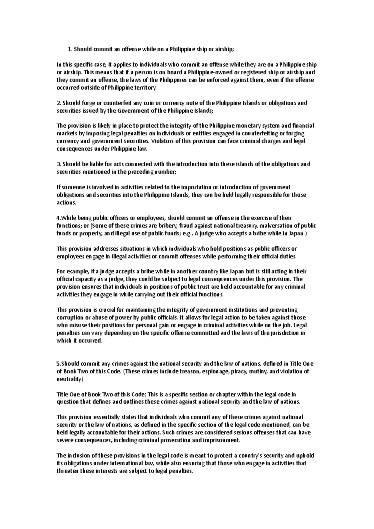 CRIM 1 - ARTICLE 2 EXPLAINATION - Should commit an offense while on a ...