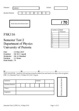 FSK176 Cheatsheet ST2 2024 - FSK 176 Cheat sheet Semester Test 2: Oct ...