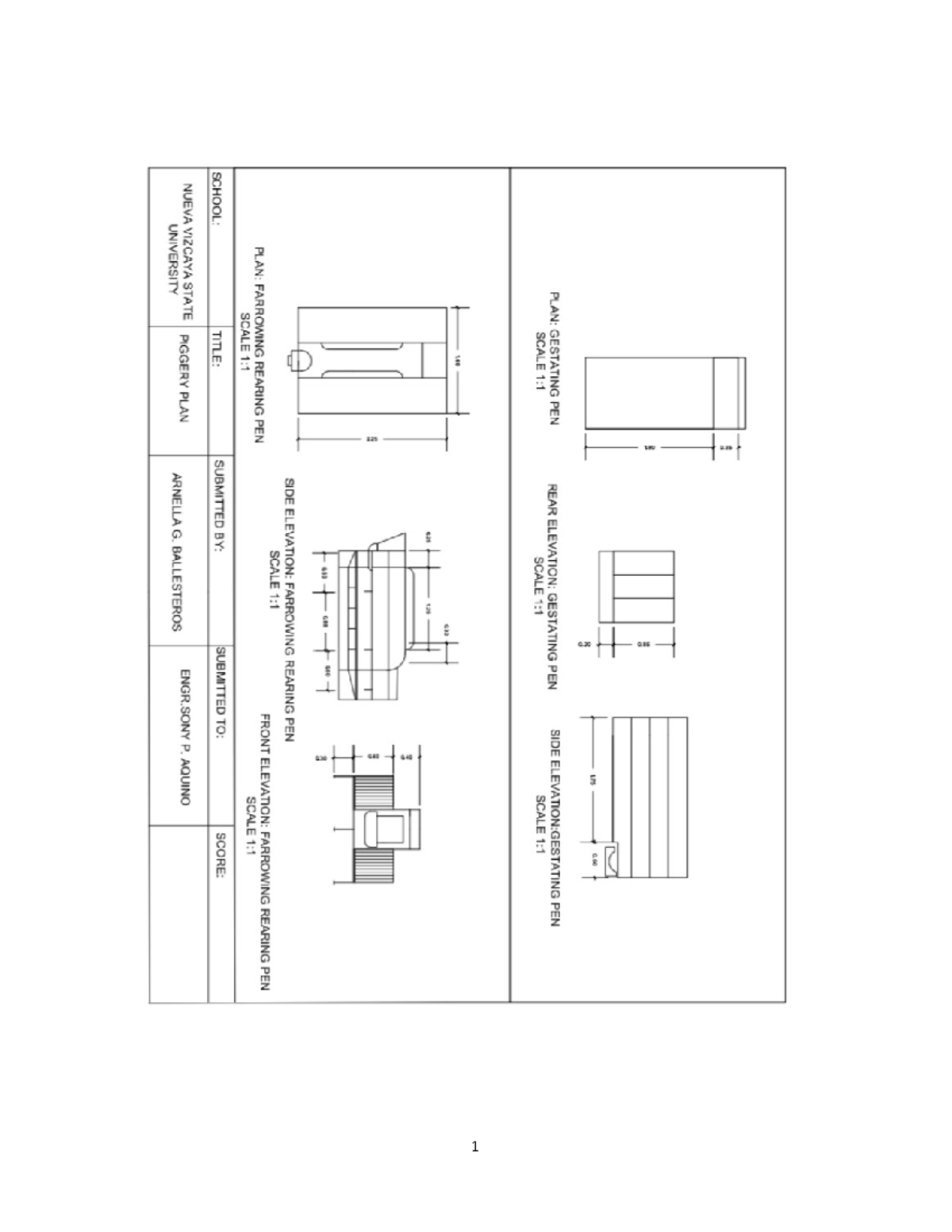 Part 2 - Laboratory - Name of Project Housing for 10 Sow Level Fattener ...