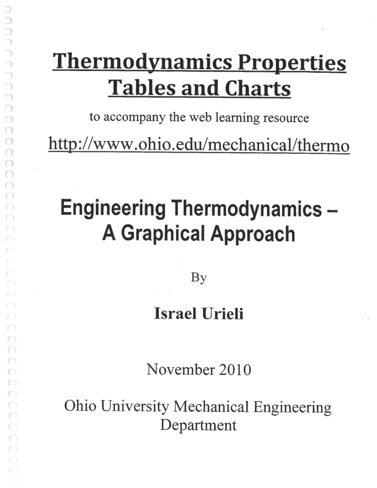 Thermo Properties Tables - Thermodynamic Properties Tables and Charts • Thermodynamic Properties ...