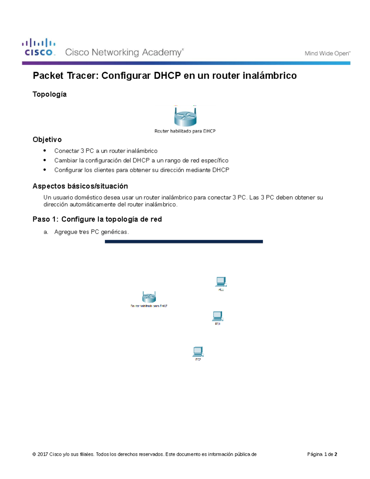 4.3.3.3 Packet Tracer Suarez Angeles - Packet Tracer: Configurar DHCP ...