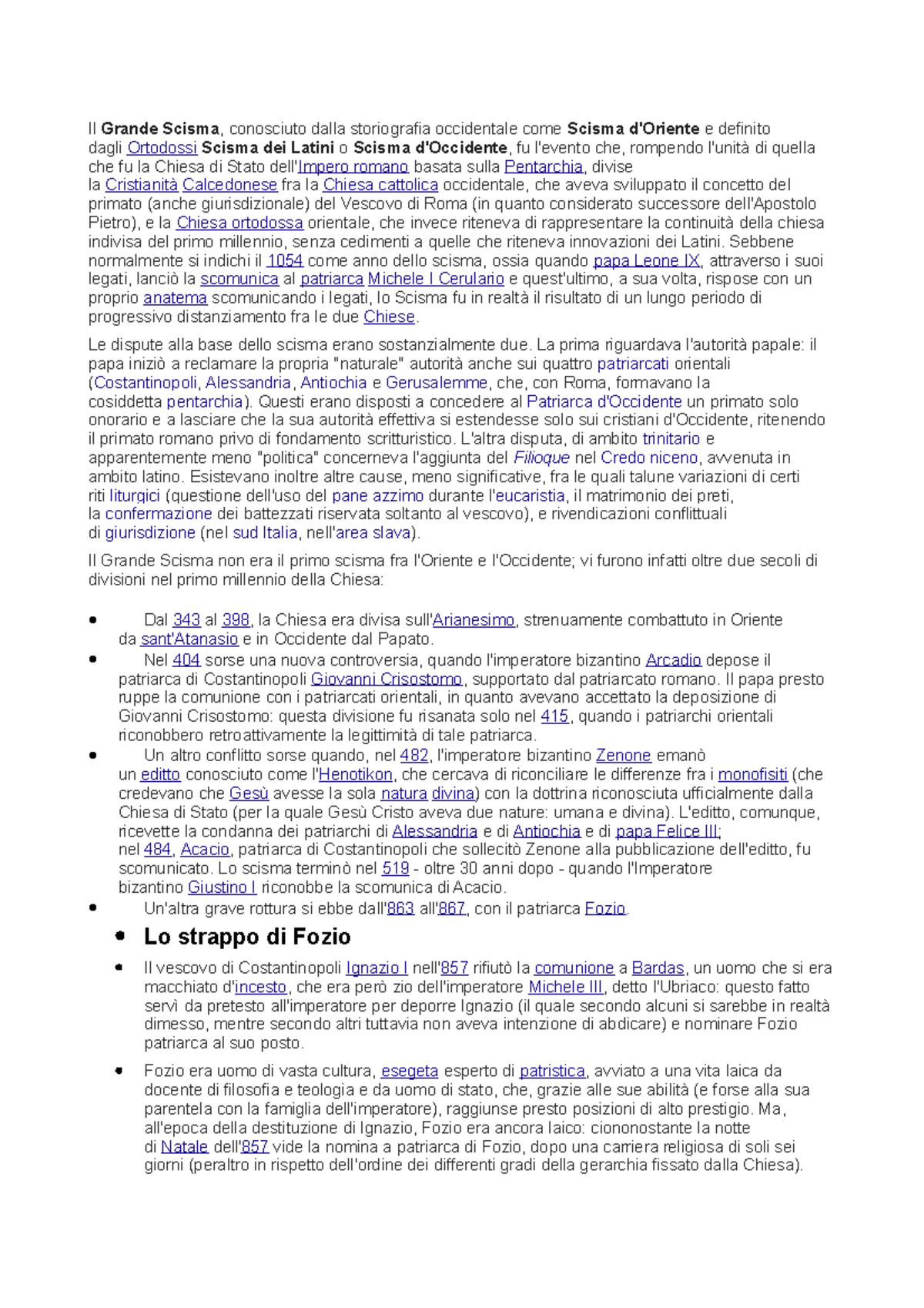 Scisma Storia Medievale - Il Grande Scisma , conosciuto dalla ...